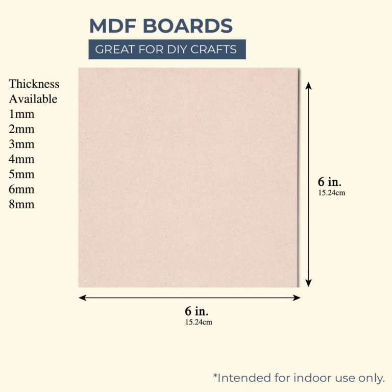 MDF Boards for Art and Craft Use with MDF Board Cutter Set of 12 MDF ...