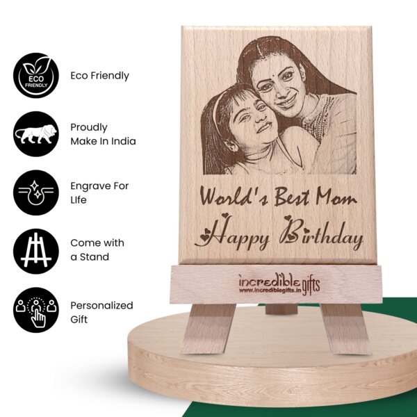 Customized Engraved Photo Frame for Mother Birthday