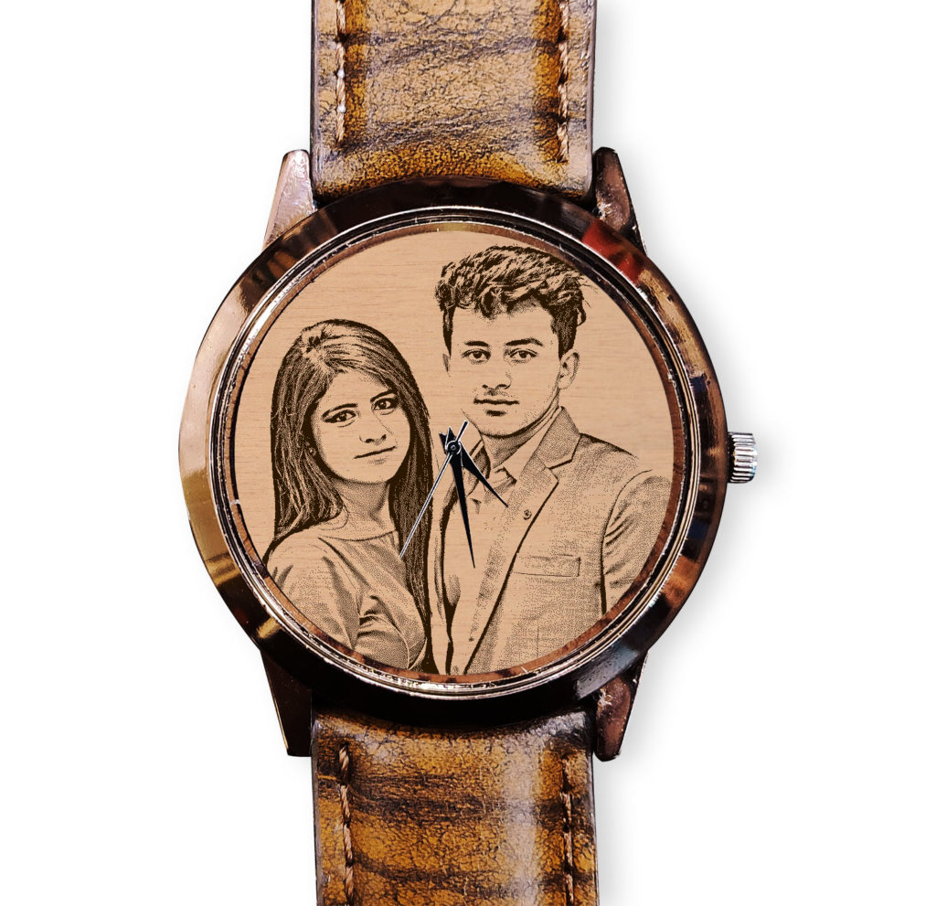 Personalized Engraved Stylish Photo Wrist Watch For Boys or Man ...
