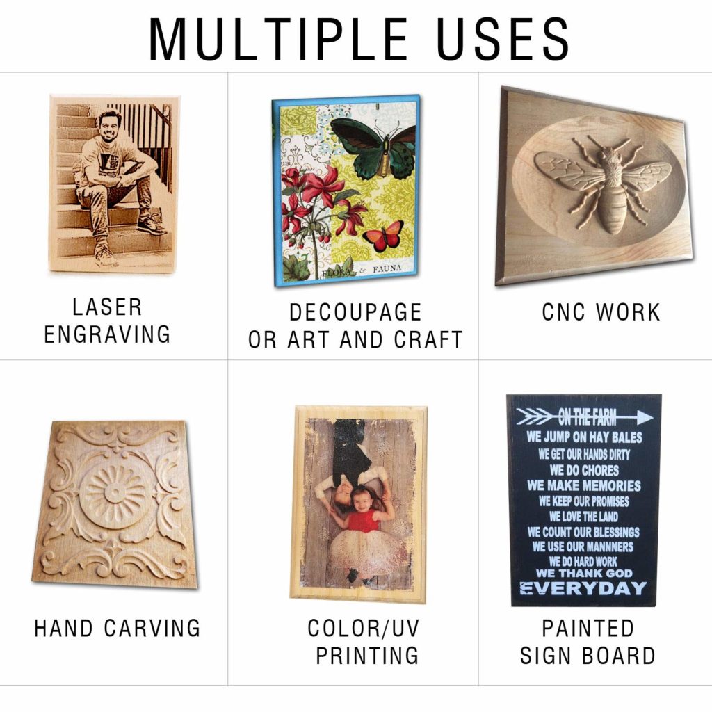 Plain Wooden Board for Craft, Art, Painting, DIY, Carving, Decoupage or ...