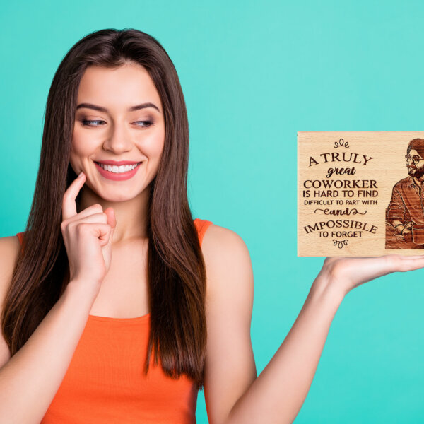 Farewell Gift - Personalized Engraved Wooden Photo Frame - Incredible Gifts