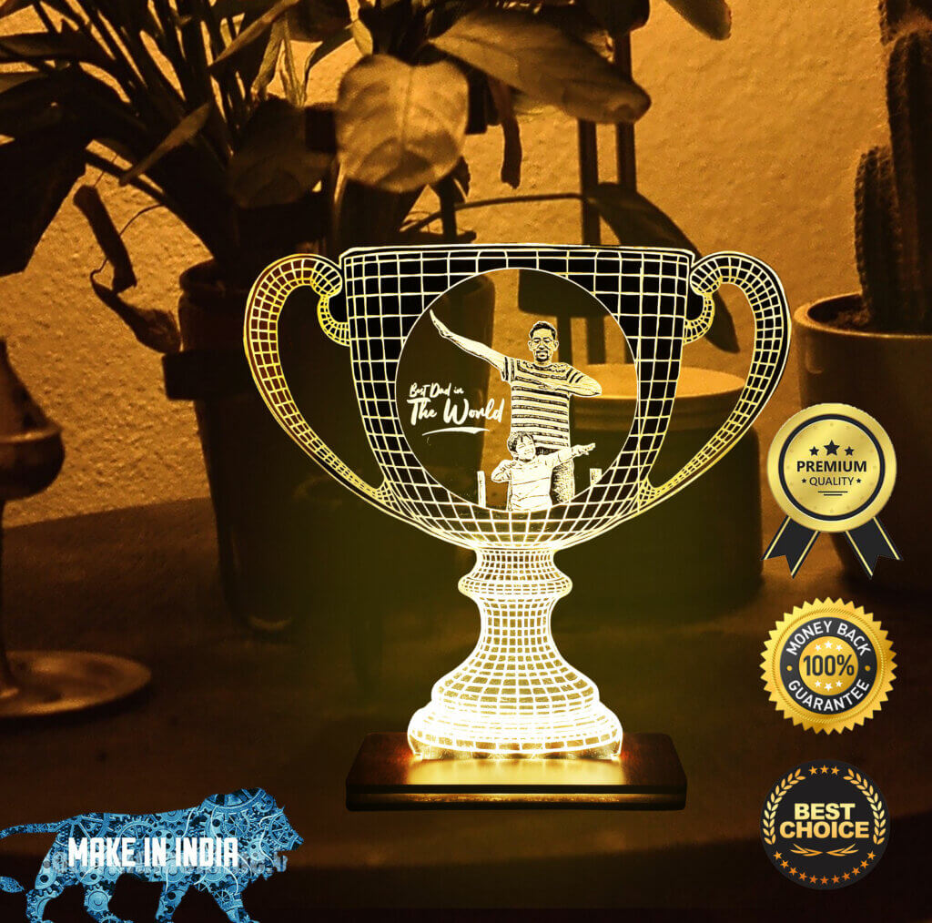 Personalized LED Photo Frame Trophy - Incredible Gifts