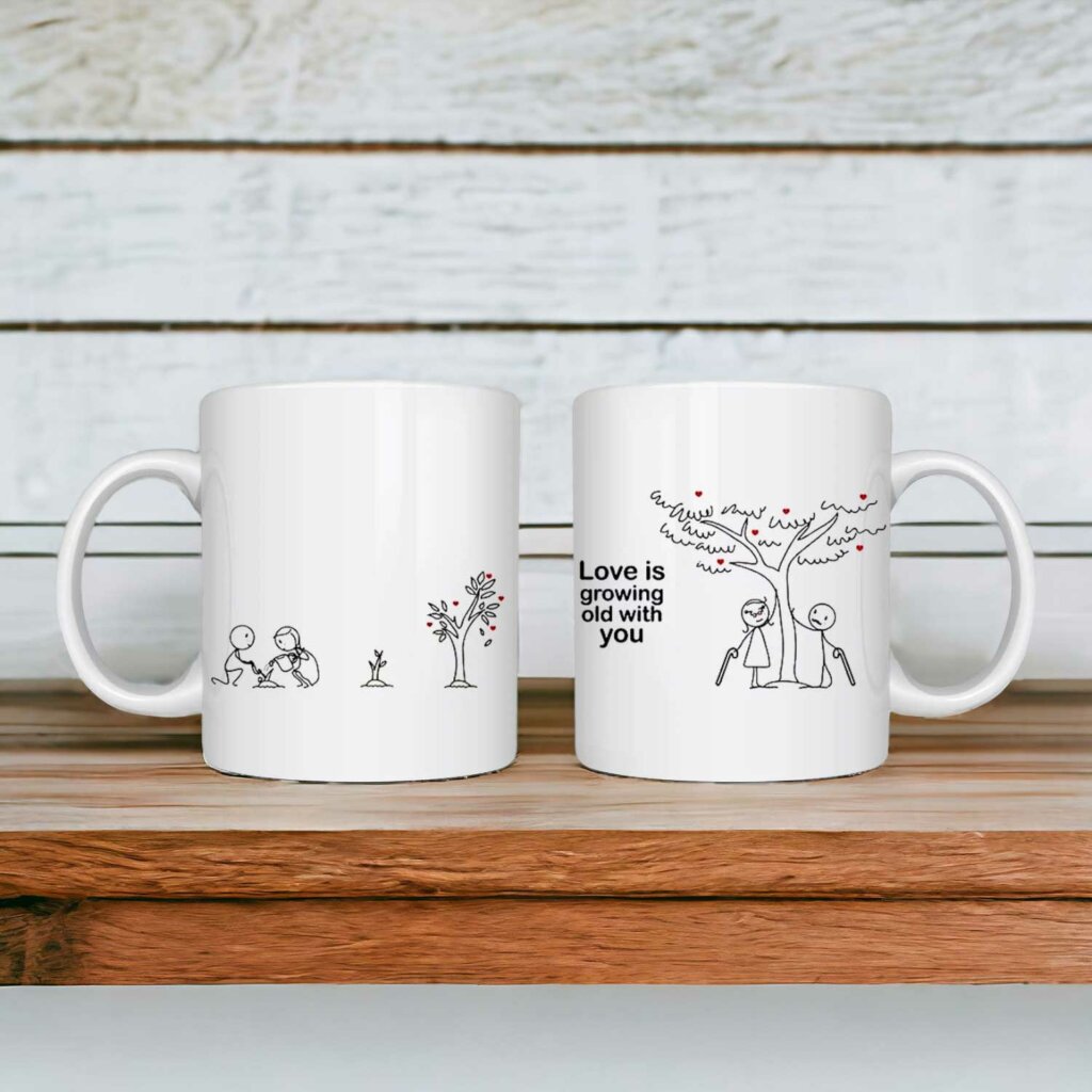 Printed Coffee tea Ceramic Mug for couple - Incredible Gifts