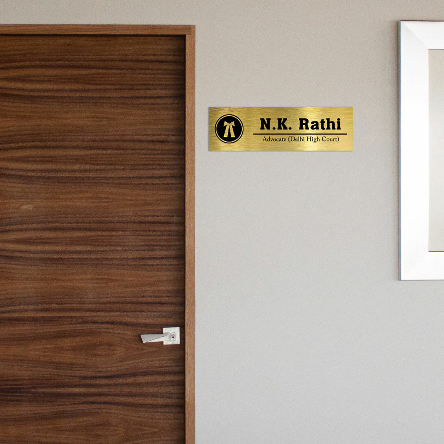 Personalized Professional Name Plate For All profession (ABS Gold ...