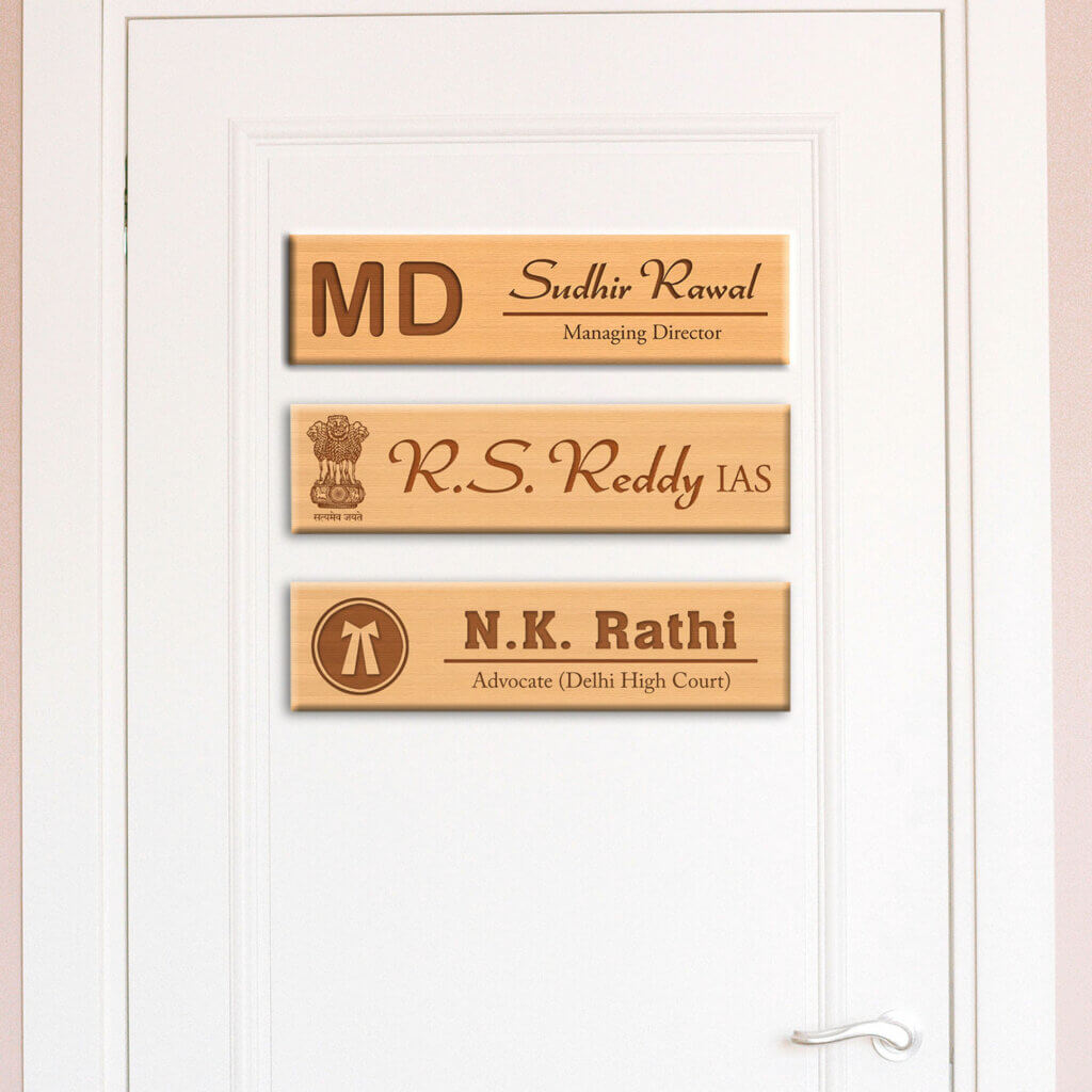 Personalized Professional Name Plate For All profession (Wooden ...