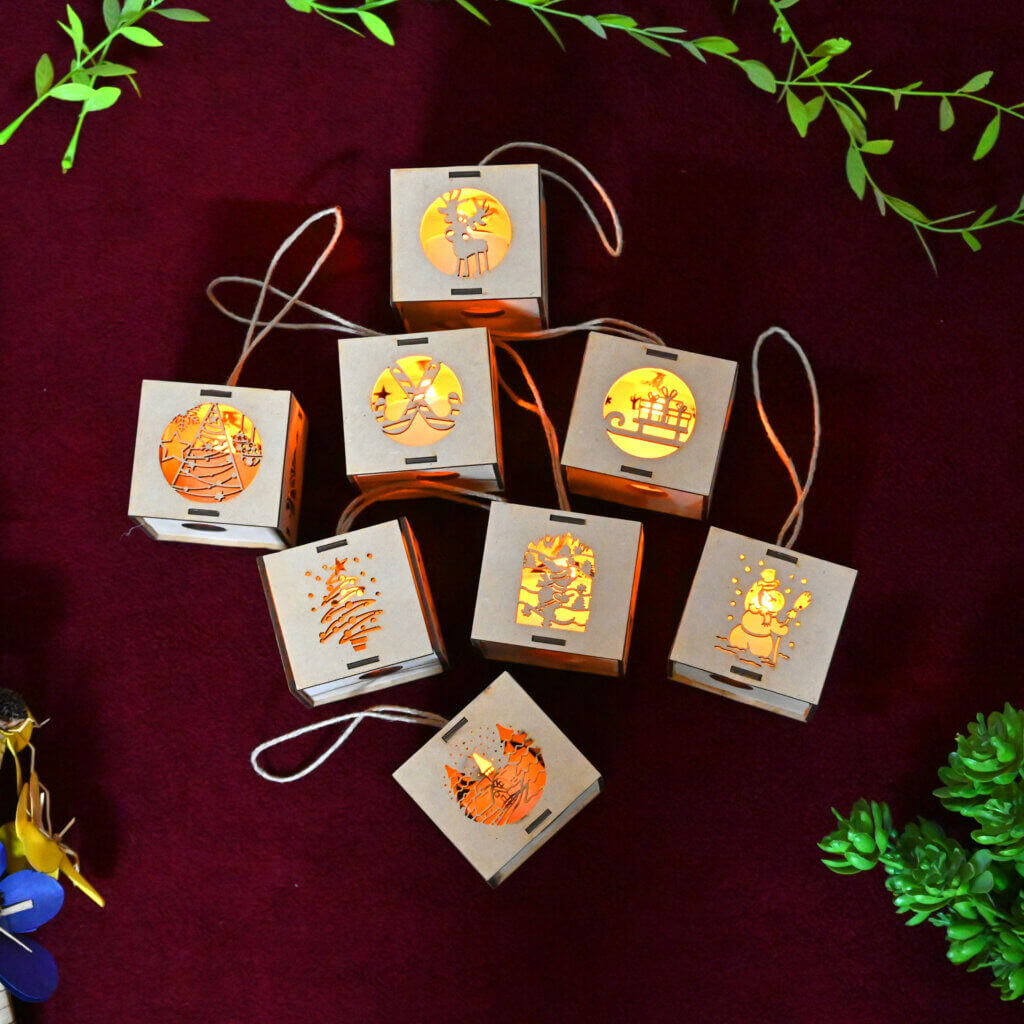 Christmas Or Easter Bauble Hanging Ornaments with LED Light ...