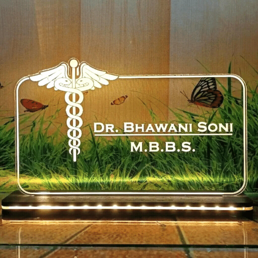 Customized LED Name Lamp Gift For Doctor or Dentist - Incredible Gifts