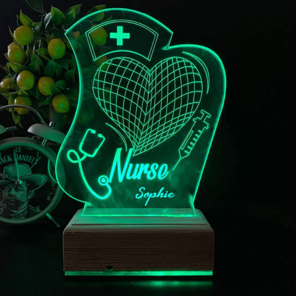 Personalized Card Stand For Doctor with Name and Doctor Logo ...