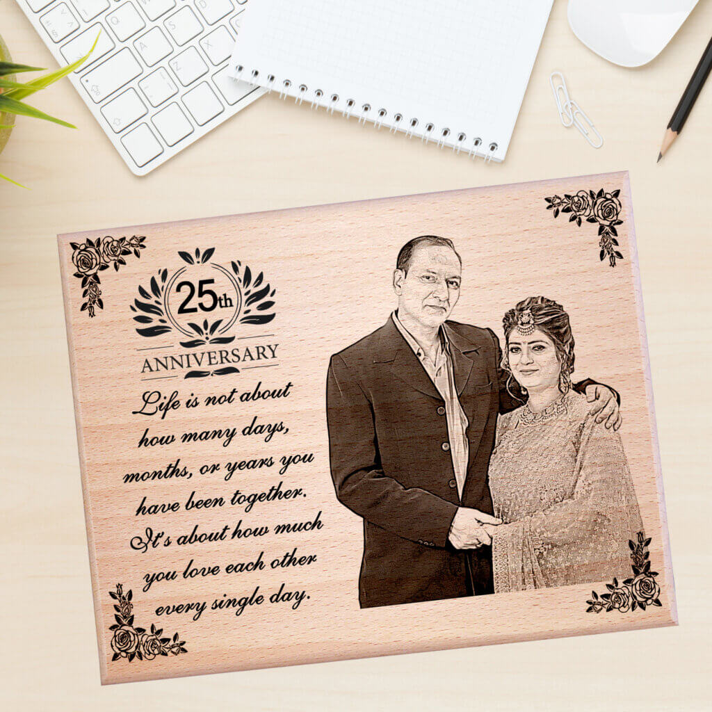 Personalized 25th Anniversary Gift For Parents & Couples - Incredible Gifts