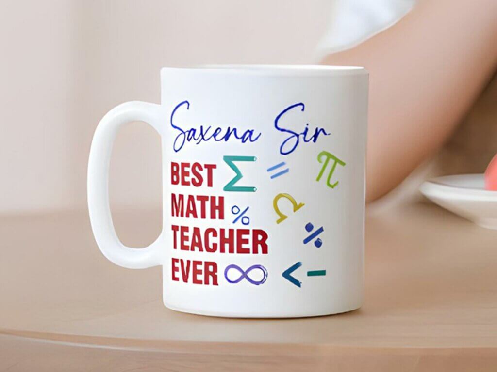Personalized Photo Coffee Mug for Best Math Teacher Ever - Incredible Gifts
