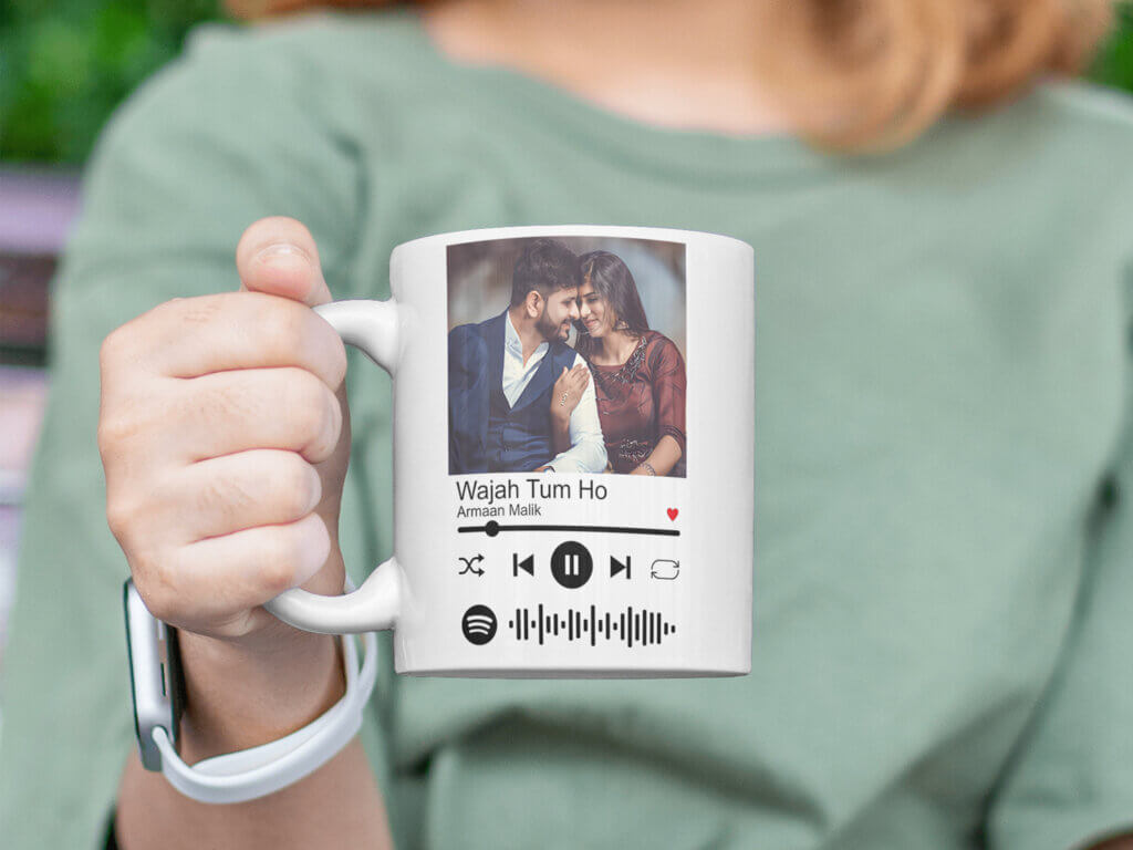 Customized Ceramic Spotify Mug With Photo - Incredible Gifts