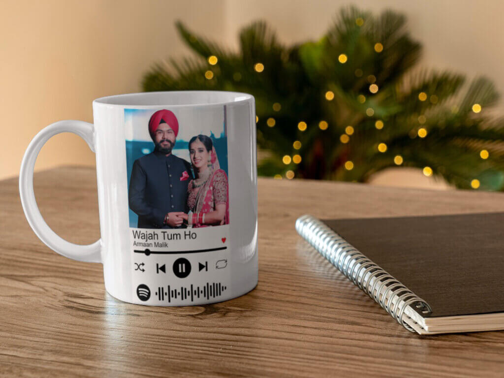 Customized Ceramic Spotify Mug With Photo - Incredible Gifts