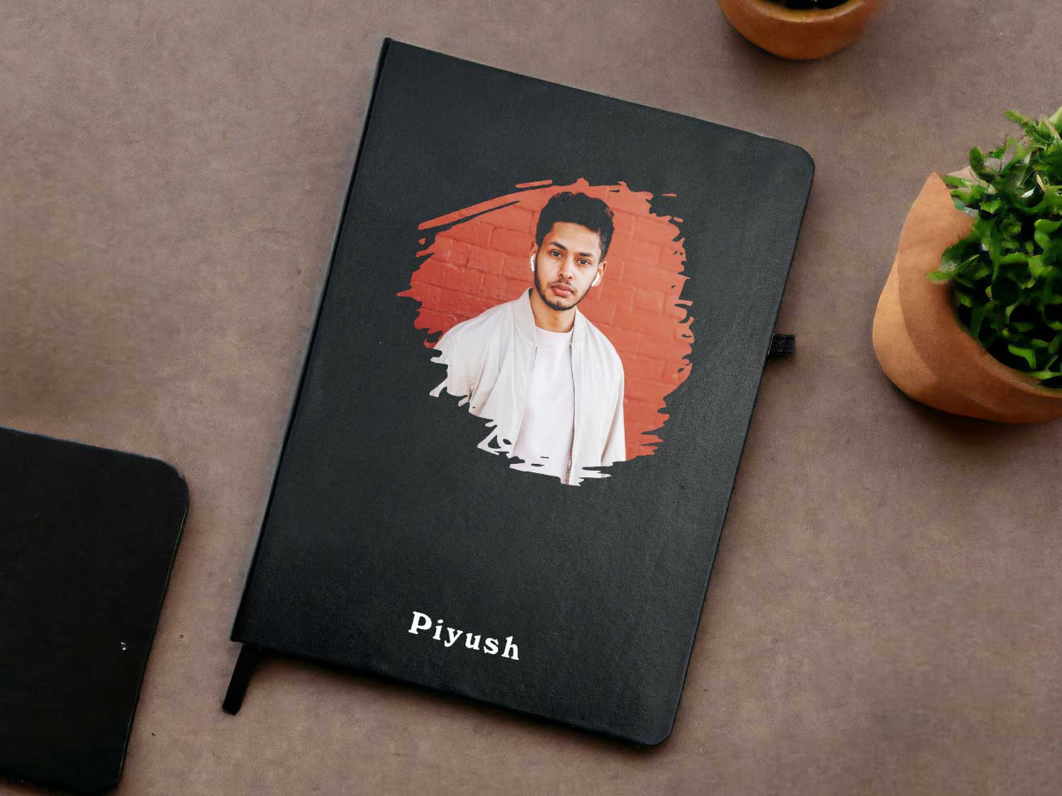 Customized Printed Photo Diary and Pen for Him - Incredible Gifts