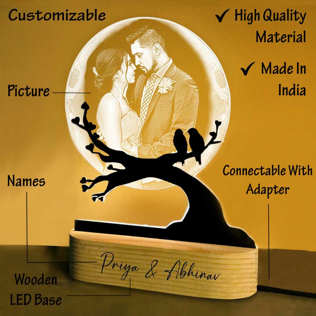 Customized Moon Tree Photo Lamp - Incredible Gifts