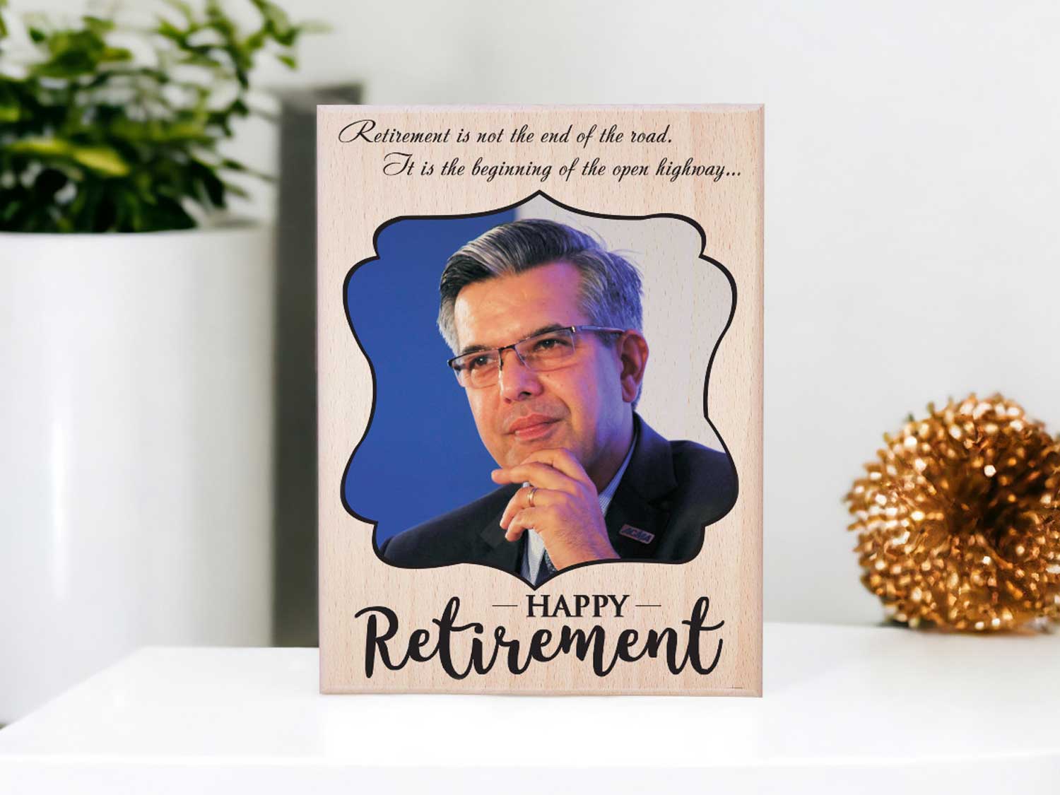 Colorful Wooden Customized Photo Frame For Retirement - Incredible Gifts