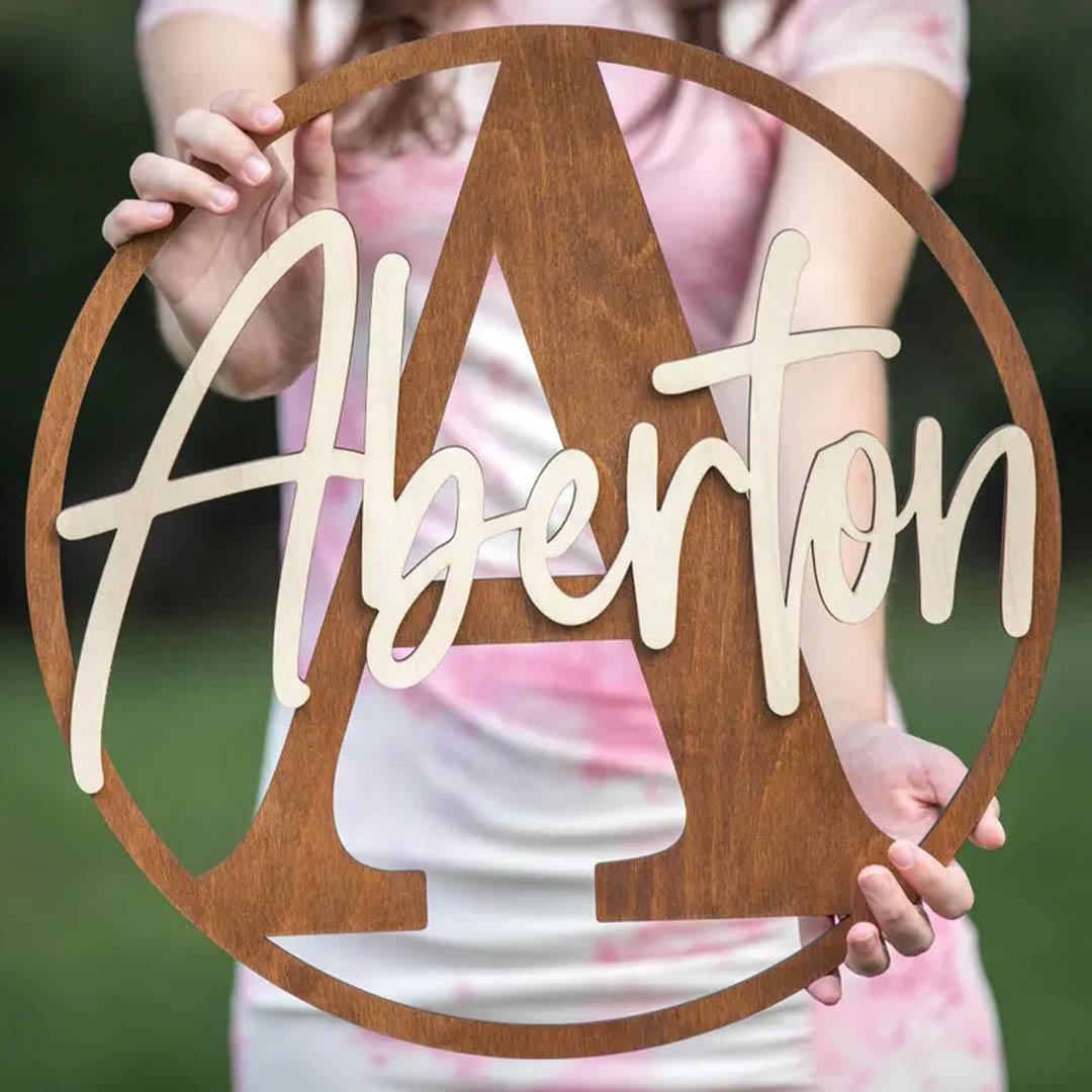 Personalized Premium Wooden Name Wall Emblem - Incredible Gifts