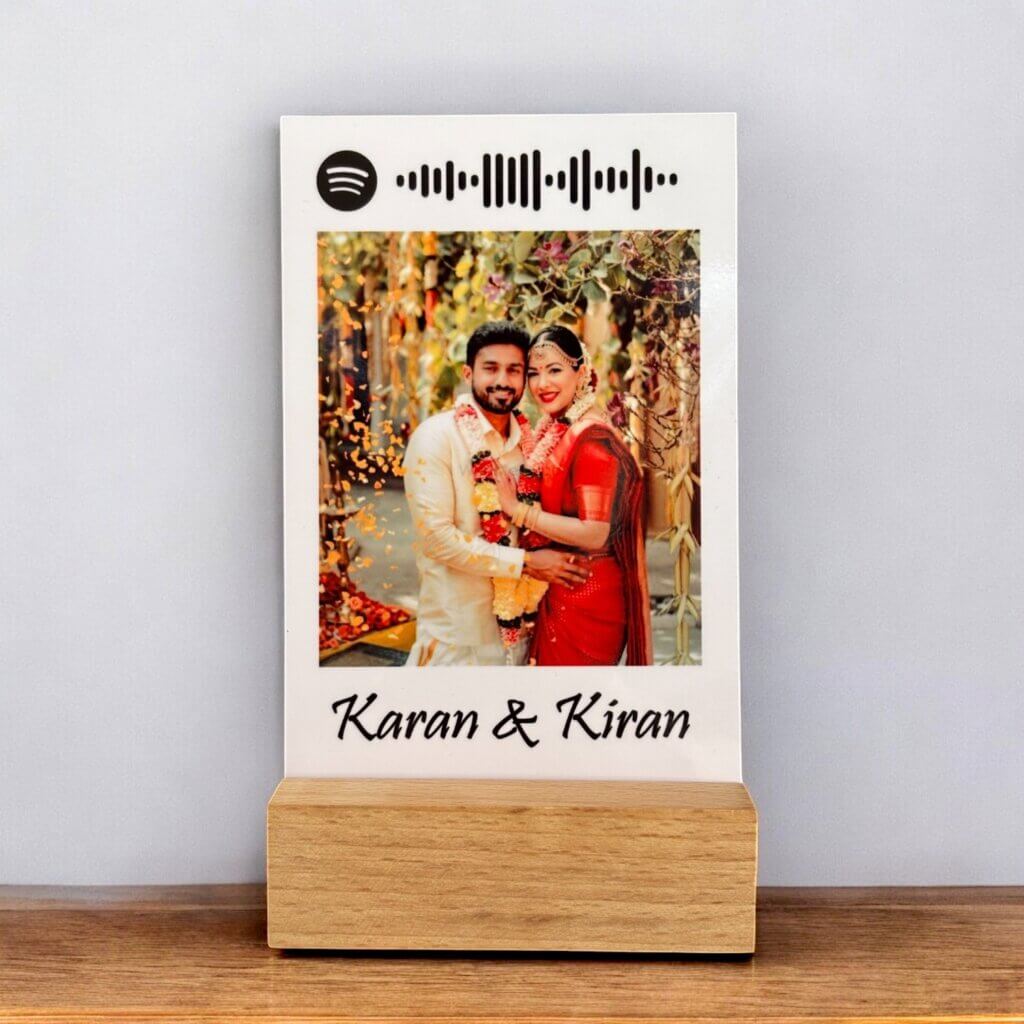 Personalized Spotify Frame for Couples Incredible Gifts